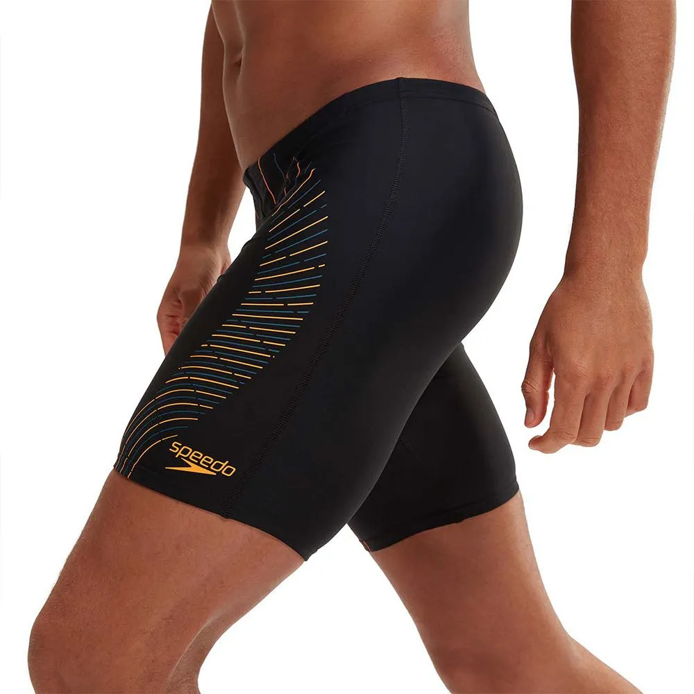 Speedo Jammer Duo Logo Print Mid Negro | Swiminn