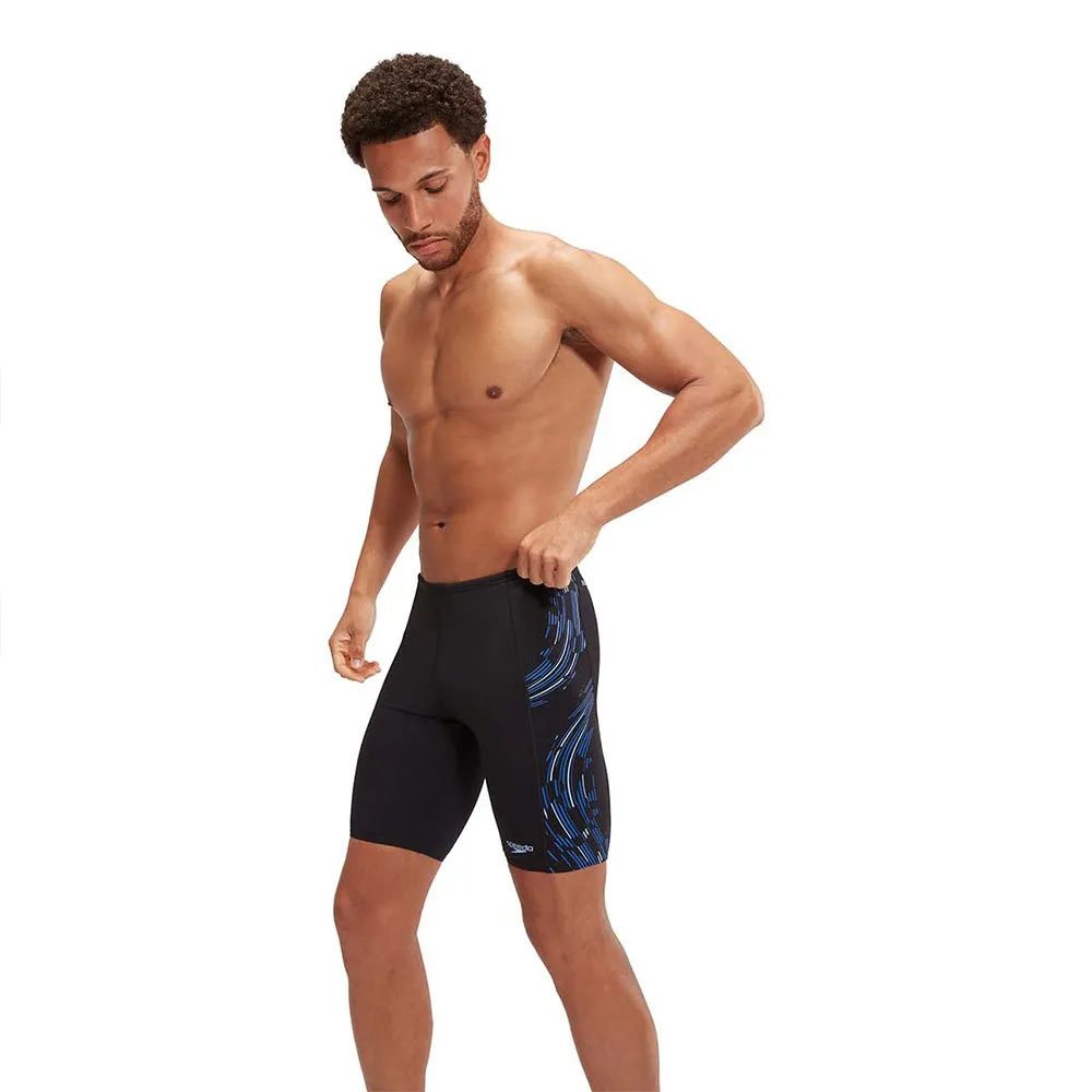 Speedo End + Tech Panel Jammer Black | Swiminn