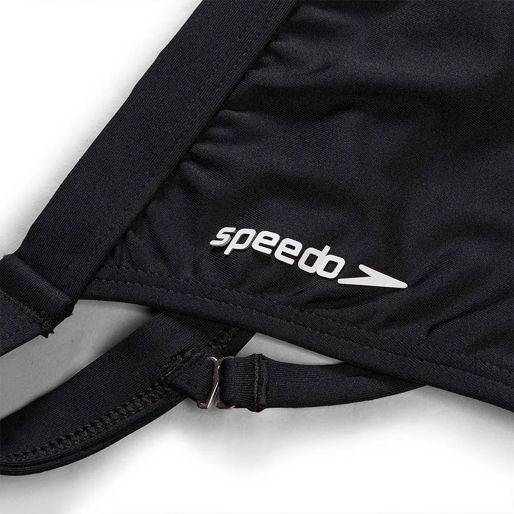 Speedo Solid Convertible Bikini Top Black | Swiminn