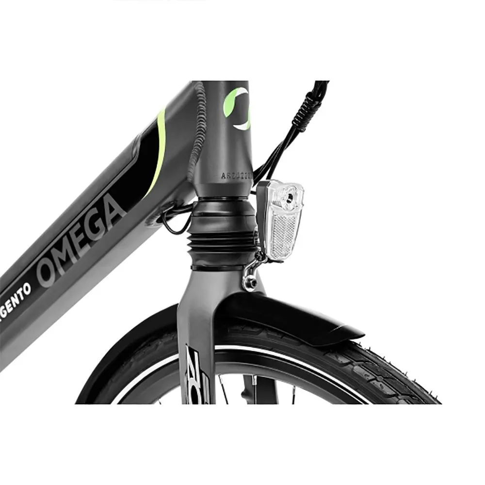 Argento Omega Folding Electric Bike, Silver | Bikeinn