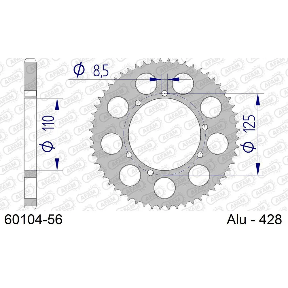 AFAM 60104 Rear Sprocket | Motardinn
