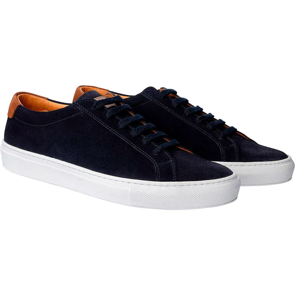 Façonnable Bicol Suede Cupsole trainers Blue | Dressinn