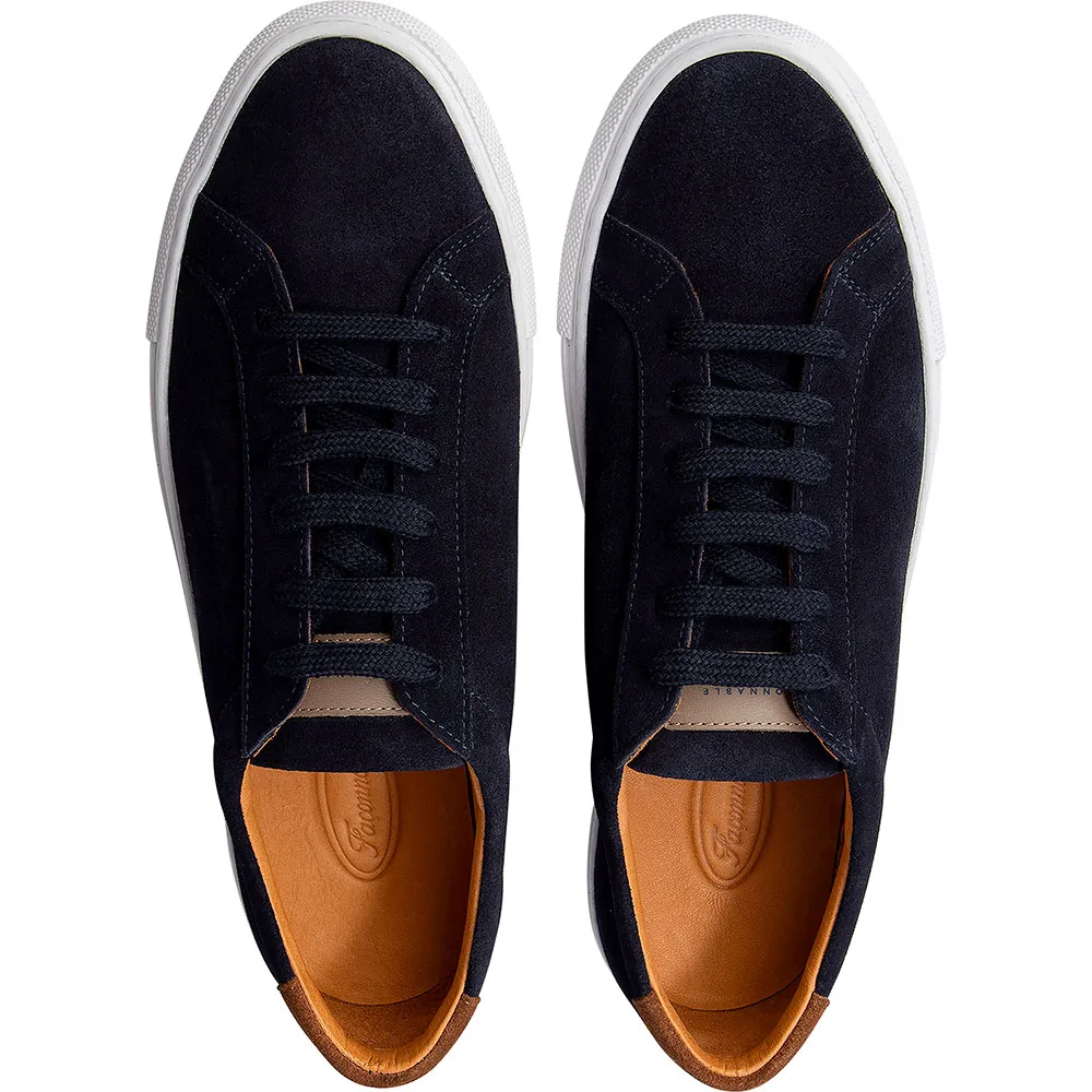 Façonnable Bicol Suede Cupsole trainers Blue | Dressinn