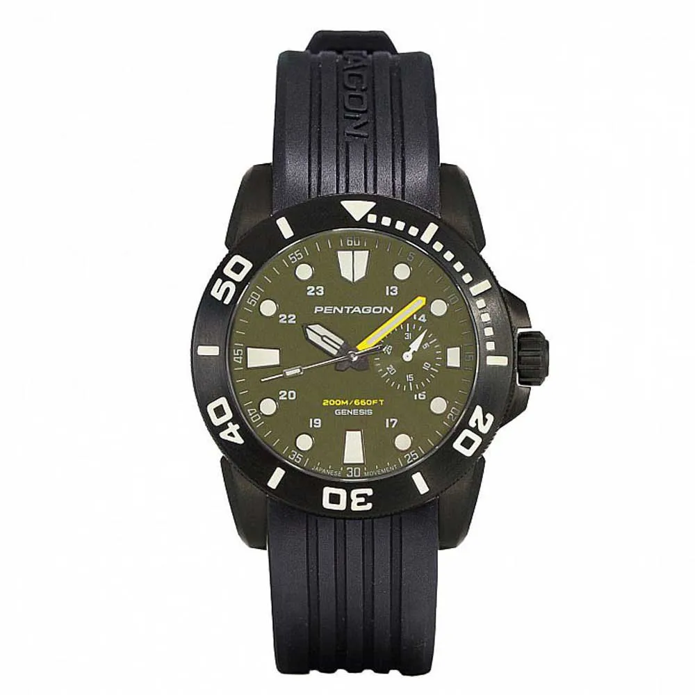 Pentagon Genesis watch, Black | Bikeinn