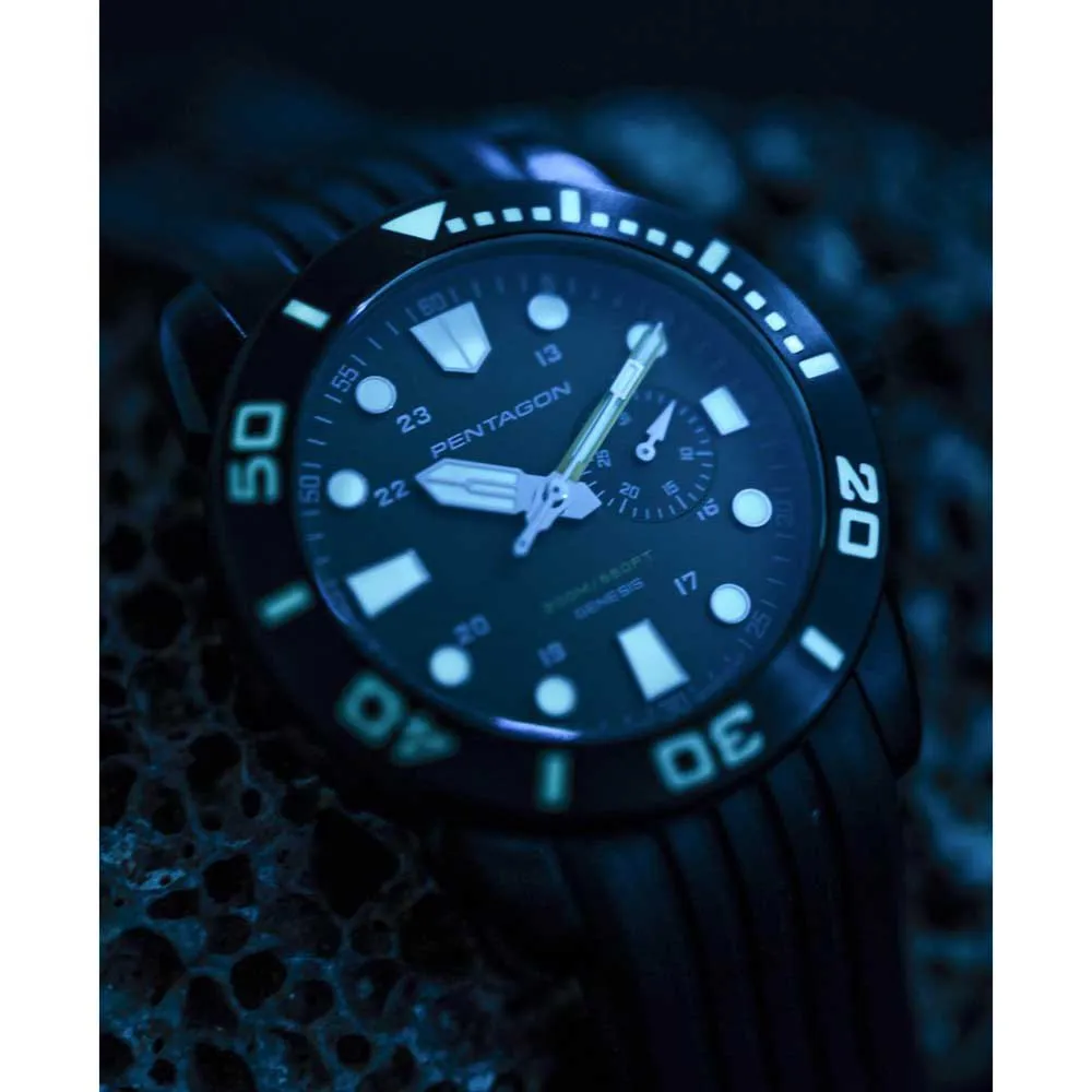 Pentagon Genesis watch, Black | Bikeinn