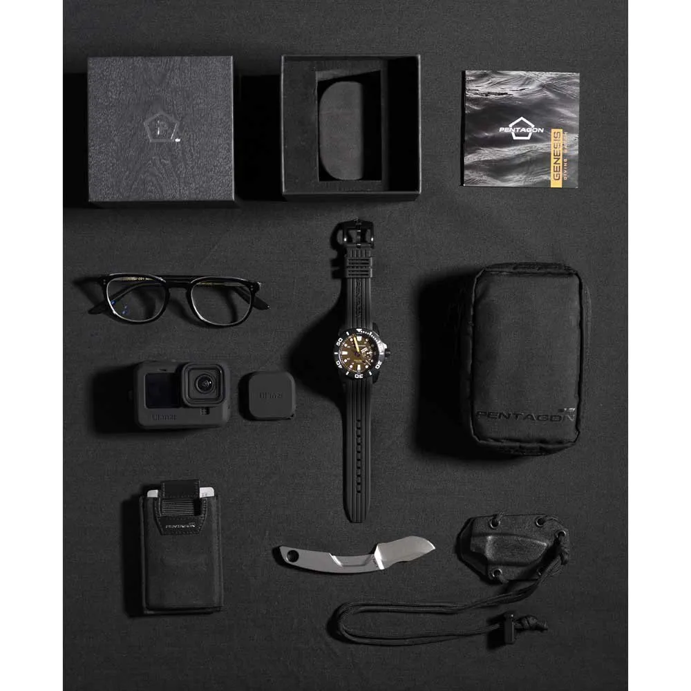 Pentagon Genesis watch, Black | Bikeinn
