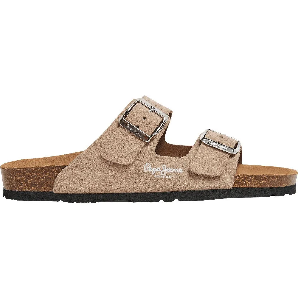 Pepe jeans Oban Suede sandals Brown | Dressinn