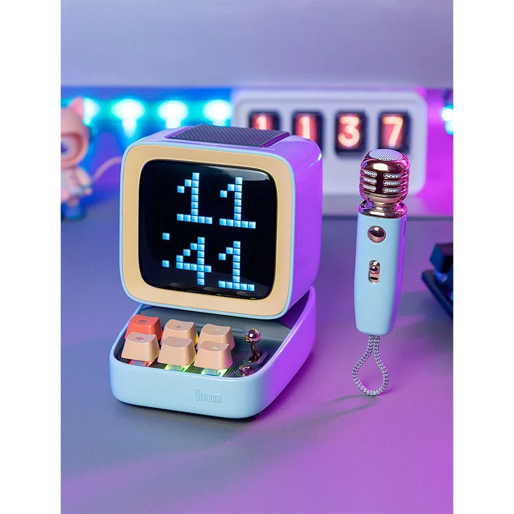 Divoom Ditoo Mic Bluetooth Speaker Blue | Xtremeinn