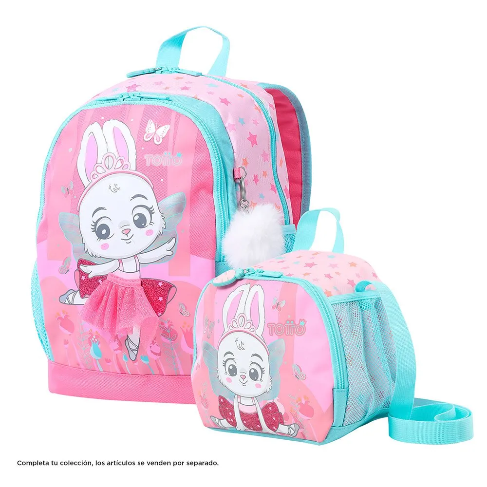 Totto Lonchera Dancing Rabbit Rosa | Dressinn