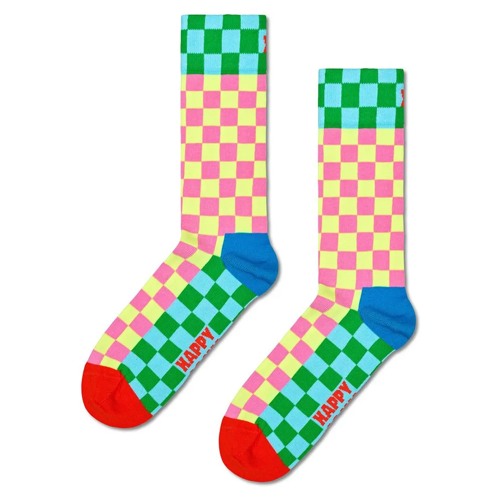 Happy socks Checkerboard Half Socks Multicolor | Dressinn
