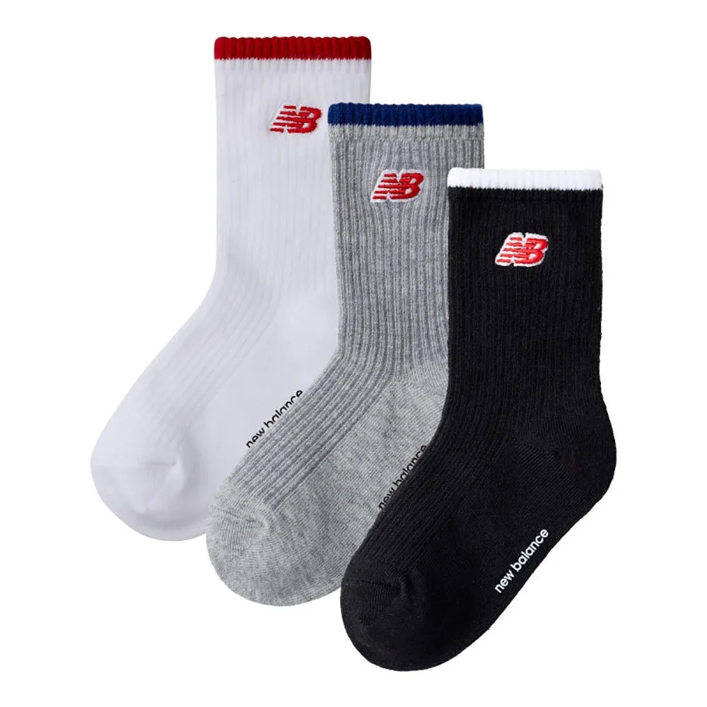 New balance Patch Logo Midcalf socks 3 pairs Multicolor| Dressinn