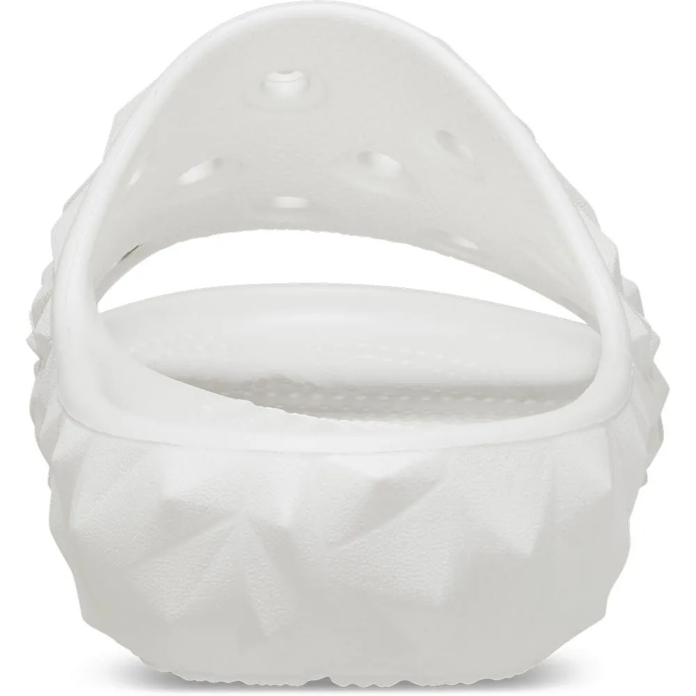 Crocs Classic Geometric v2 Slides White | Dressinn