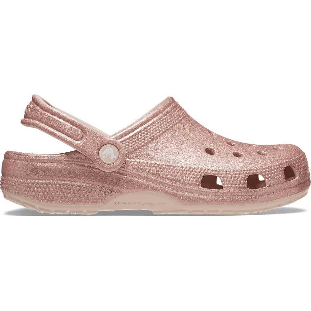 Crocs Zuecos Classic Glitter Dorado | Dressinn