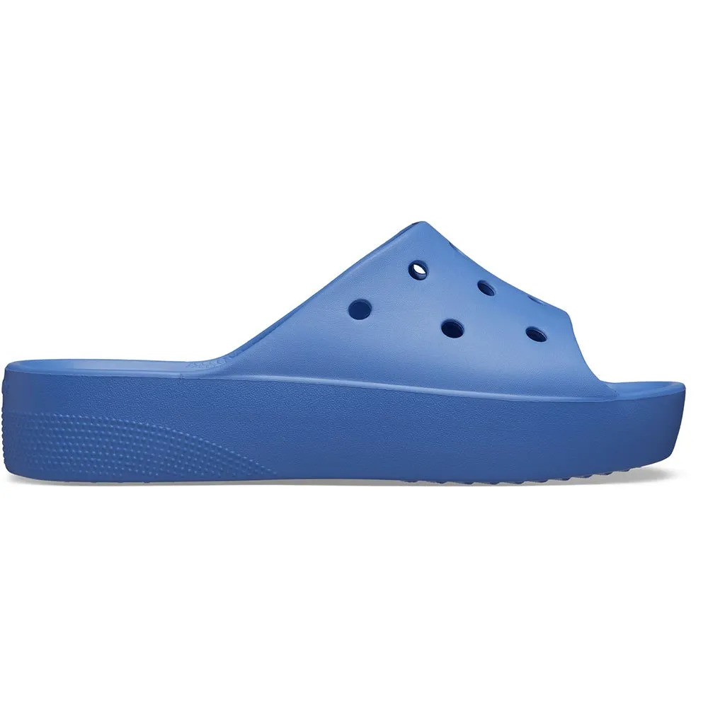 Crocs Classic Platform Slides Blue | Dressinn