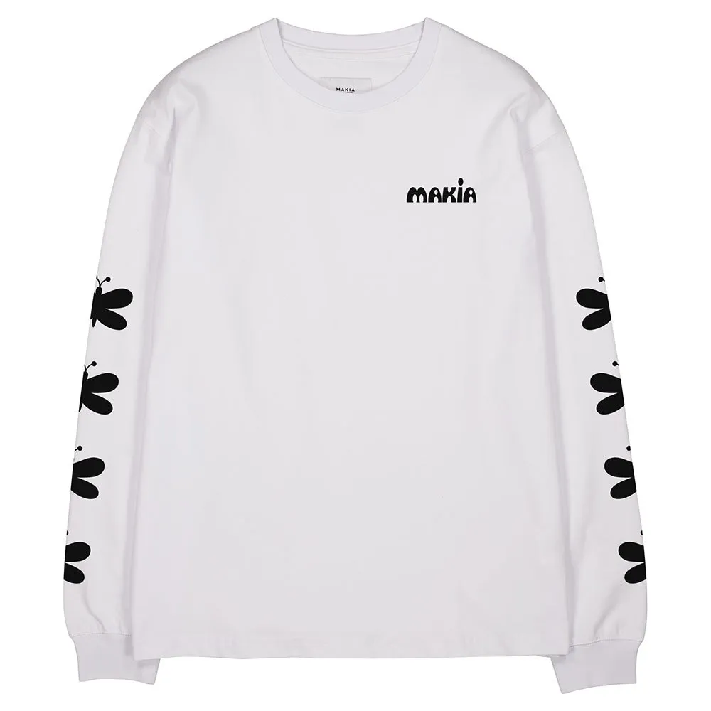 Makia Camiseta Manga Larga Flower Blanco | Dressinn