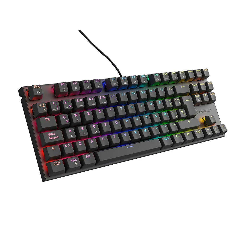 Genesis Thor 303 TKL RGB Gaming Keyboard Clear | Techinn