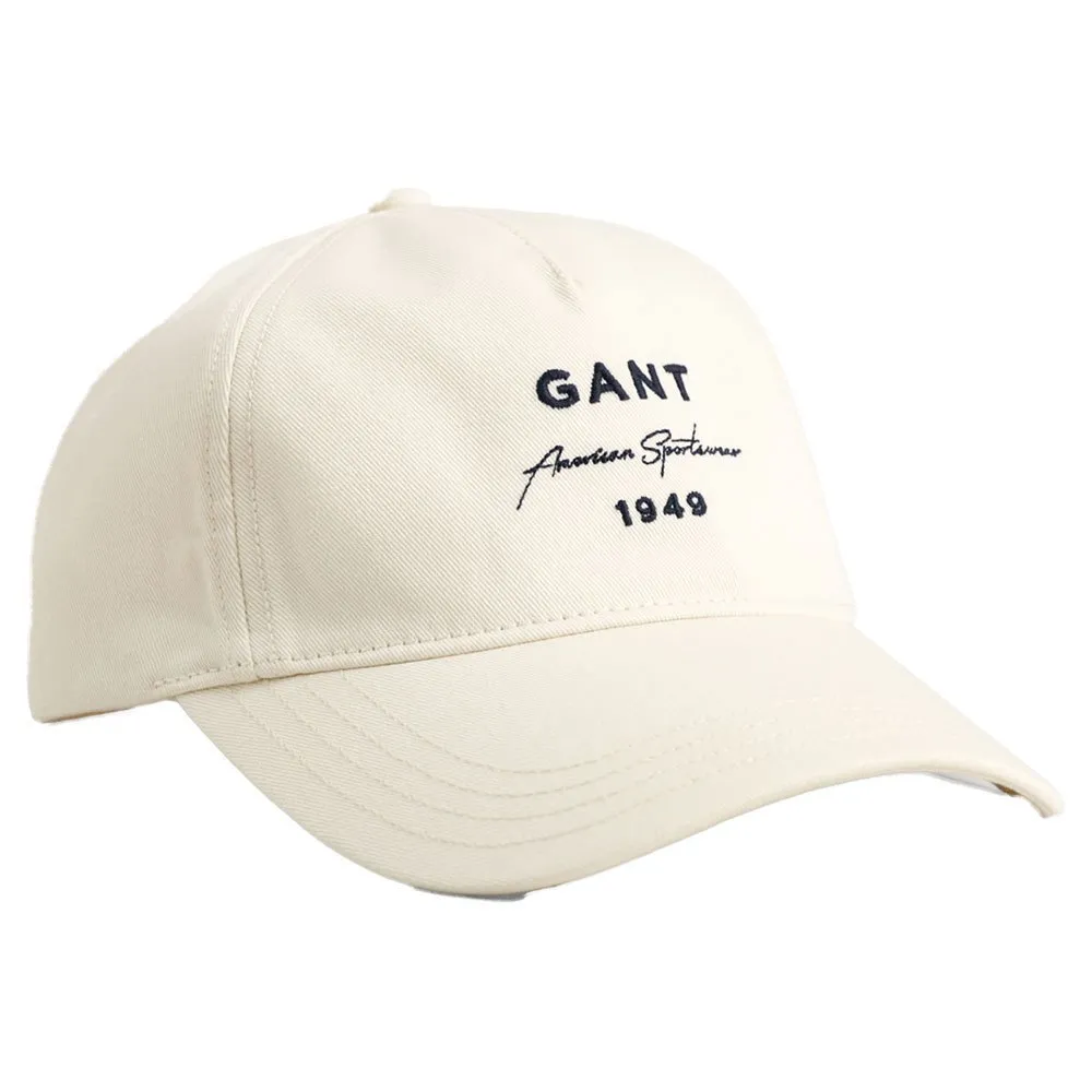 Gant Logo Script Twill Cap Beige | Dressinn