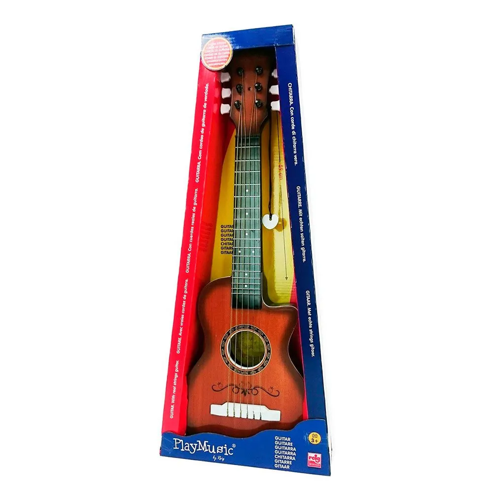Reig musicales Guitarra 6 Cuerdas 59 cm Acustica Plastico Marrón| Kidinn