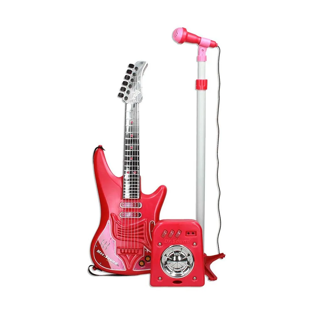 Reig musicales Micro And Bafle Girl Guitar Set Red | Kidinn