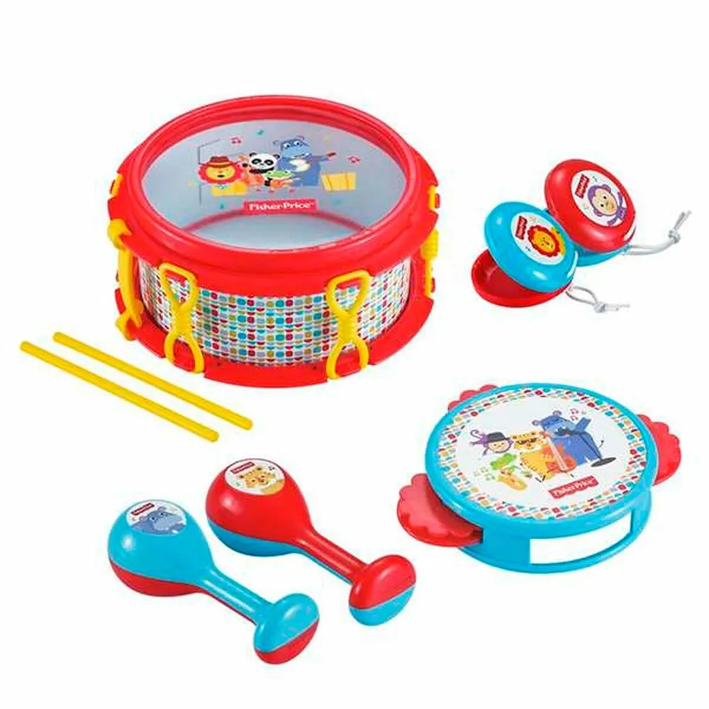 Reig musicales Rainforest Musical Band Drum Set Musical Toy Red| Kidinn