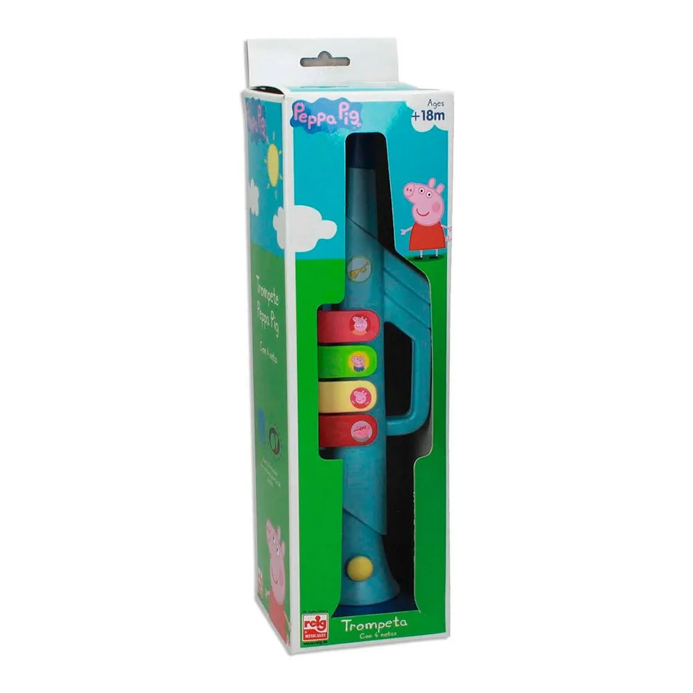Reig musicales Trumpet 4 Notes In Case Pocoyo Multicolor | Kidinn