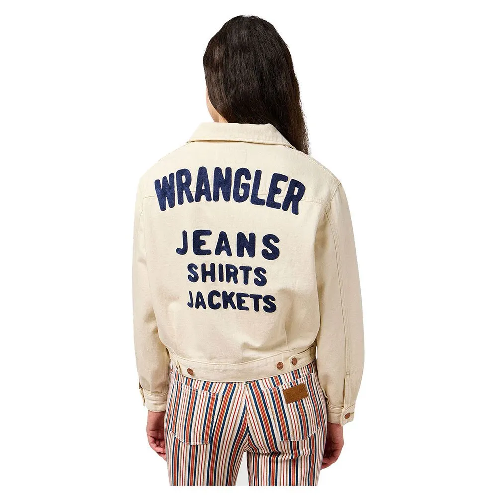 Wrangler 112350359 Western denim jacket Beige | Dressinn