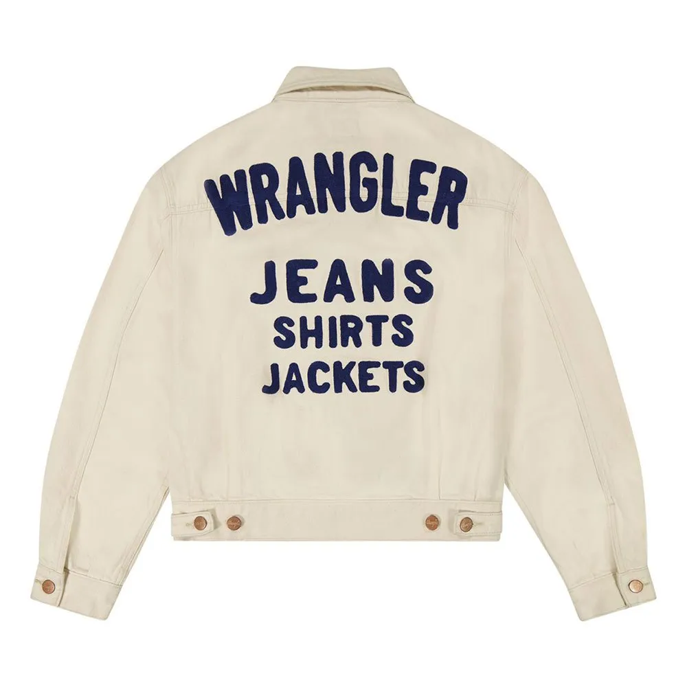 Wrangler 112350359 Western denim jacket Beige | Dressinn
