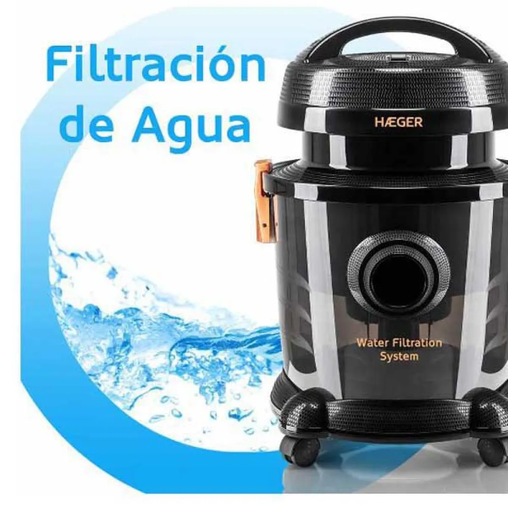 Haeger Aquaclean Pro Water Filter Vacuum Cleaner Black | Techinn
