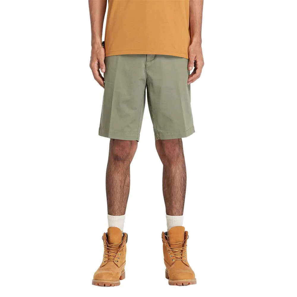 Timberland Stretch Twill chino shorts Green | Dressinn