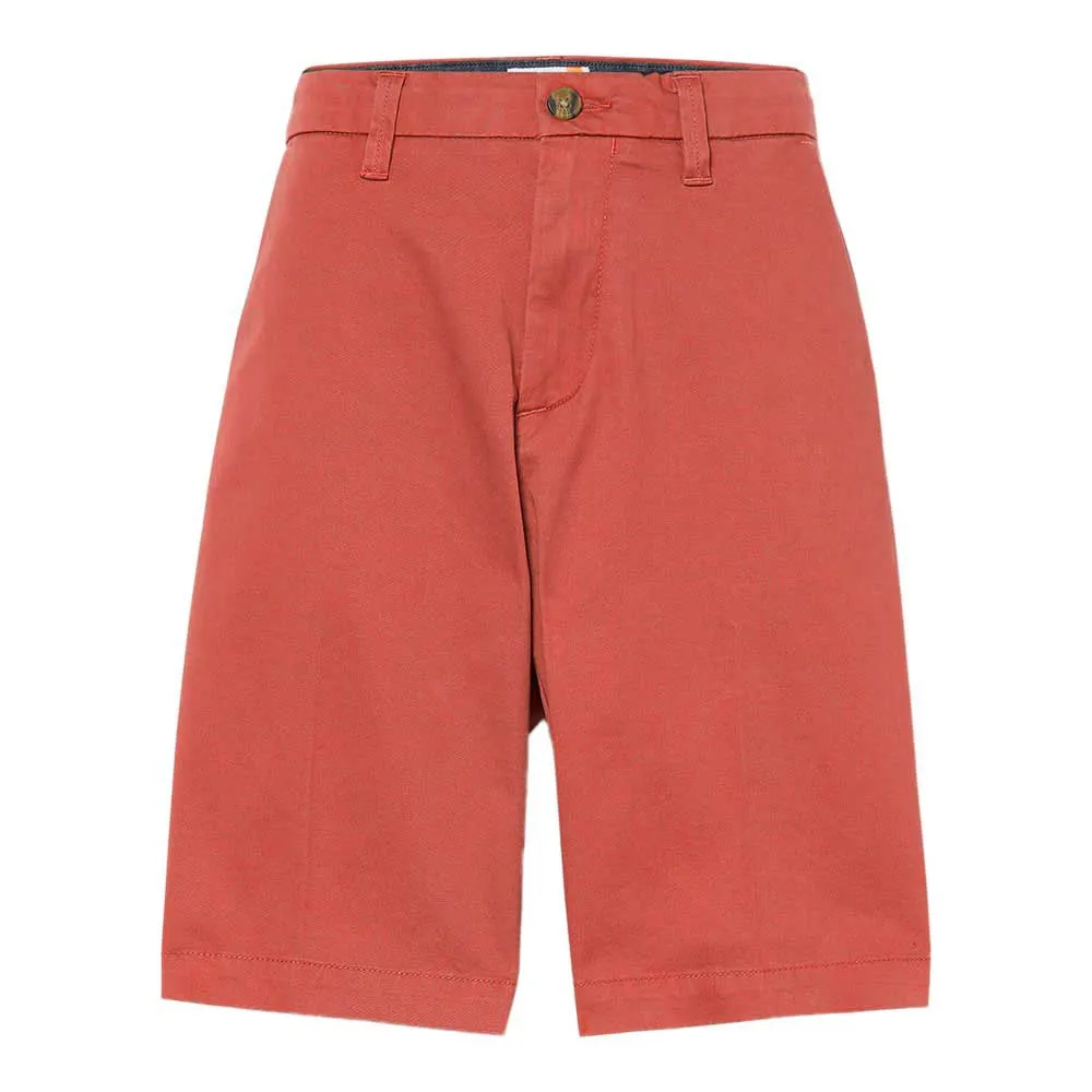 Timberland Stretch Twill chino shorts Orange | Dressinn