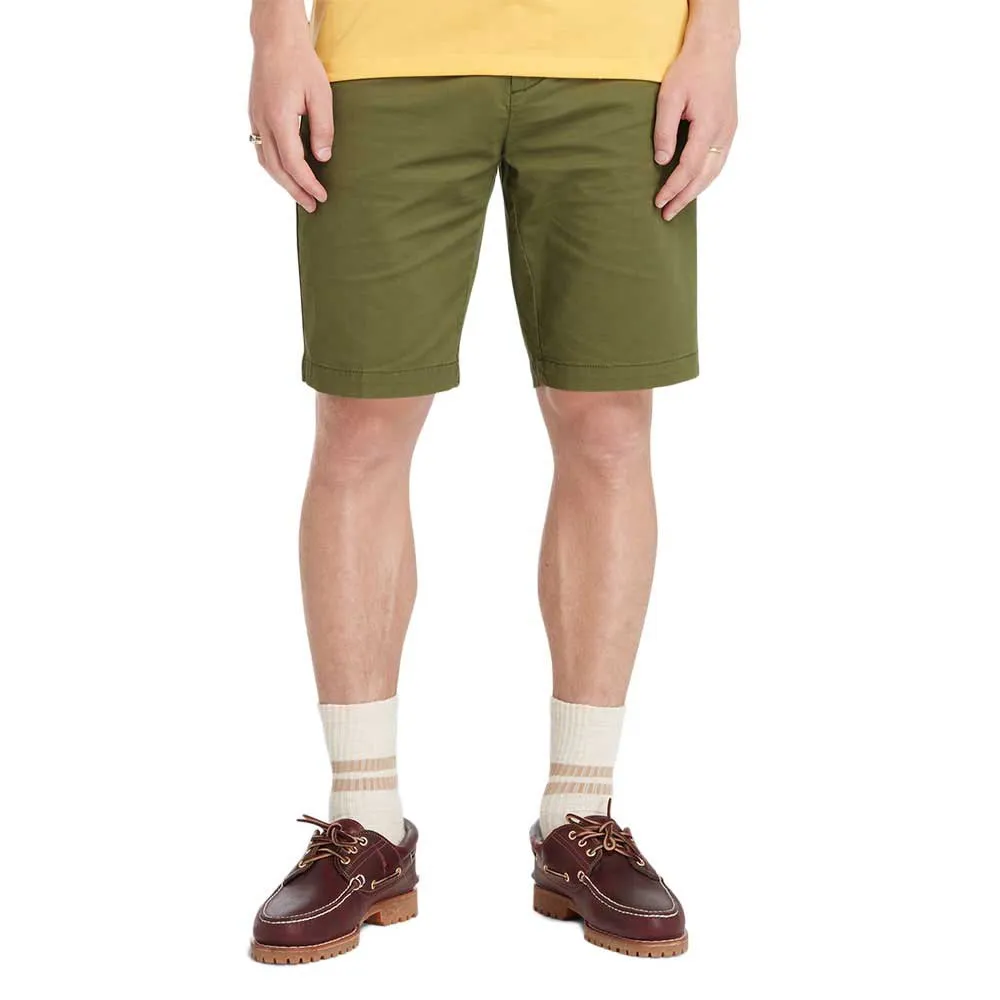 Timberland Stretch Twill Chino Shorts Green | Dressinn