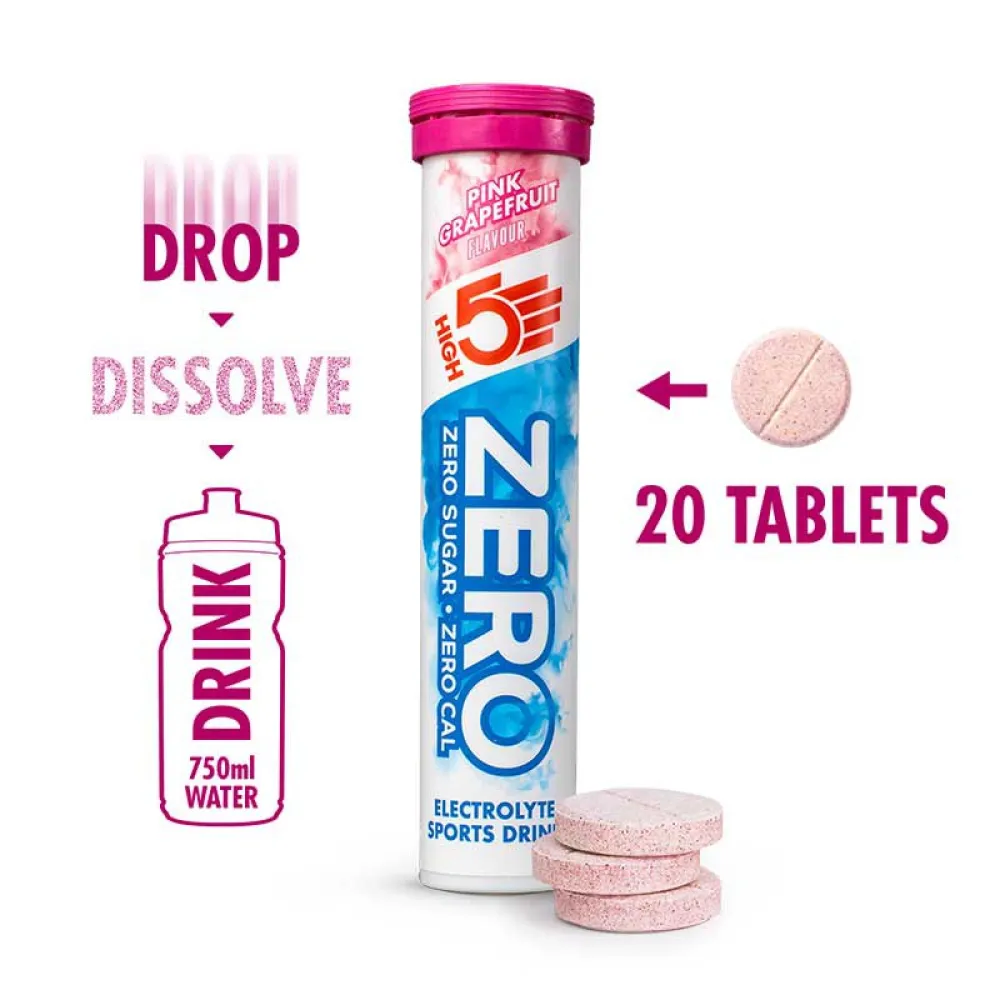 High5 Zero Tablets 20 Units Grapefruit | Bikeinn