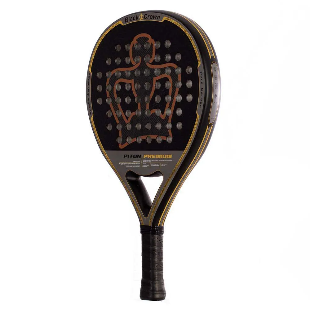 Black crown Piton Premium padel racket | Smashinn