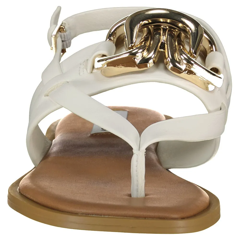 Steve madden Genie sandals White | Dressinn