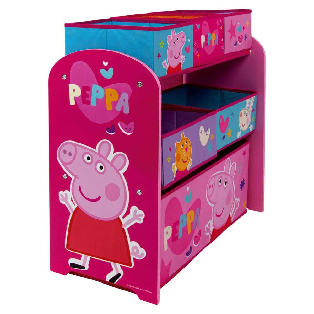 Peppa pig 6 Drawer Organizer Hanger Pink | Kidinn