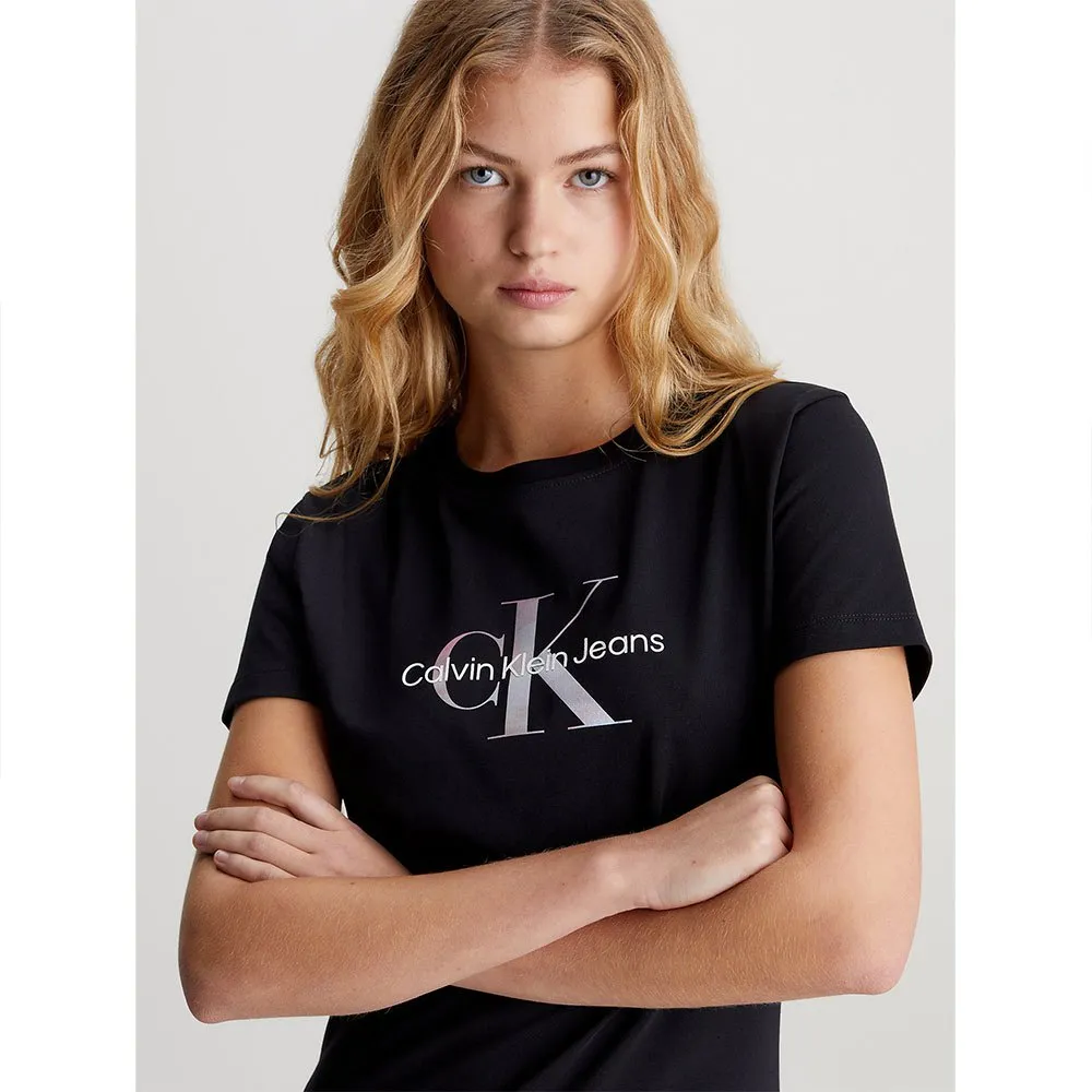 Calvin klein jeans J20J223056 Diffused Monologo short Sleeve Short ...