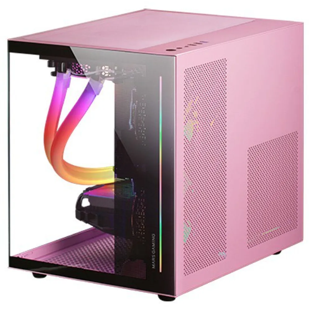Mars gaming MCVIEWP PC tower case Pink | Techinn