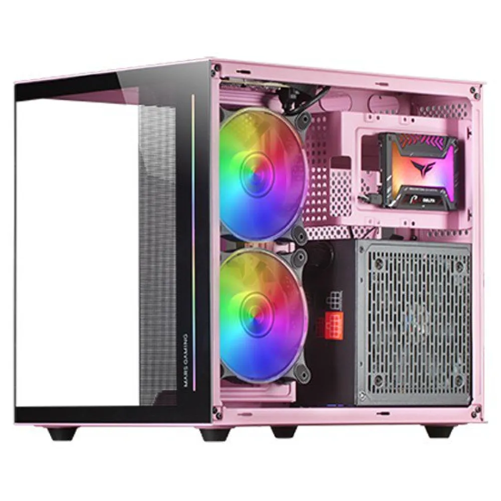 Mars gaming MCVIEWP PC tower case Pink | Techinn