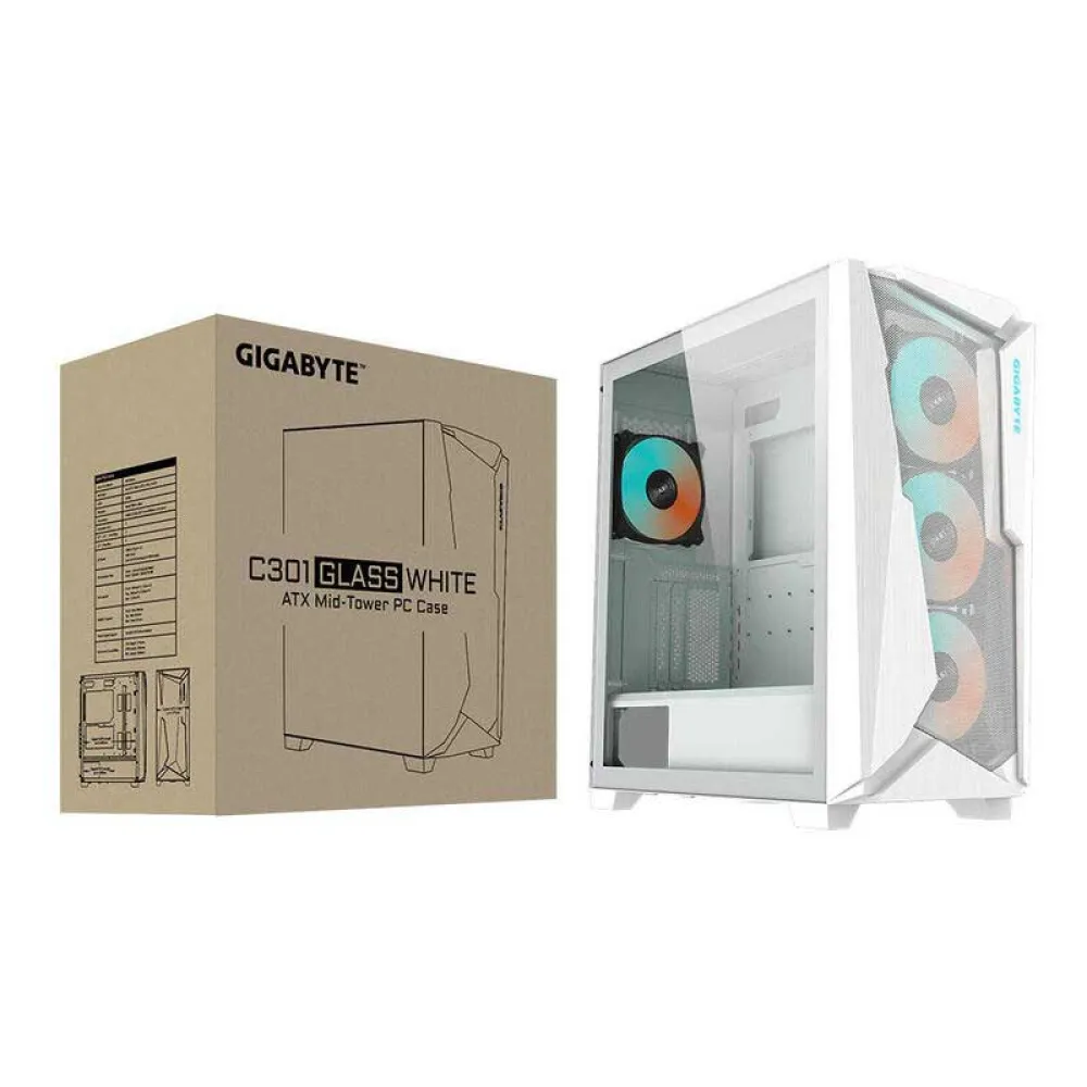 Gigabyte C301GW PC tower case Clear | Techinn