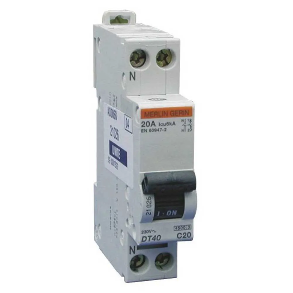 Schneider DT40 230V Modular Circuit Breaker Clear | Waveinn