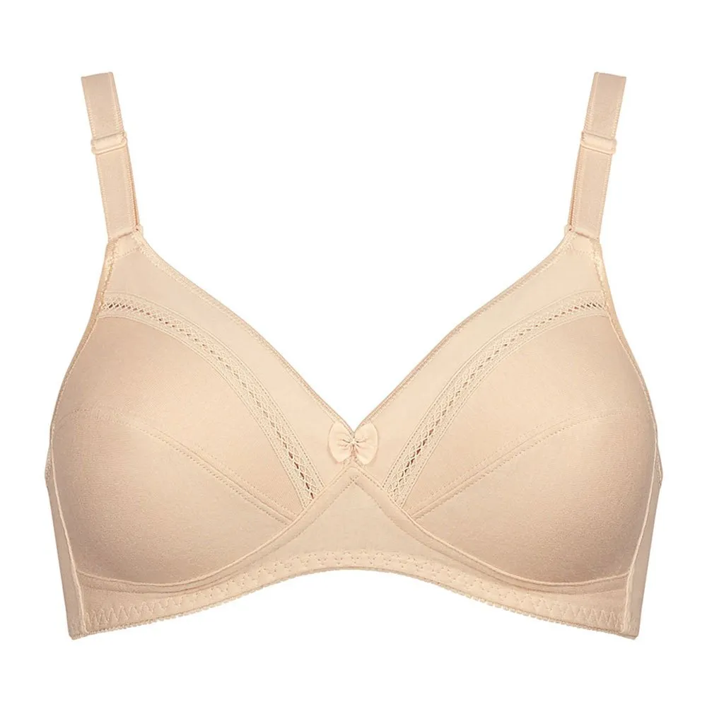 Triumph Cotton Classic Stretch N Bra Beige | Dressinn