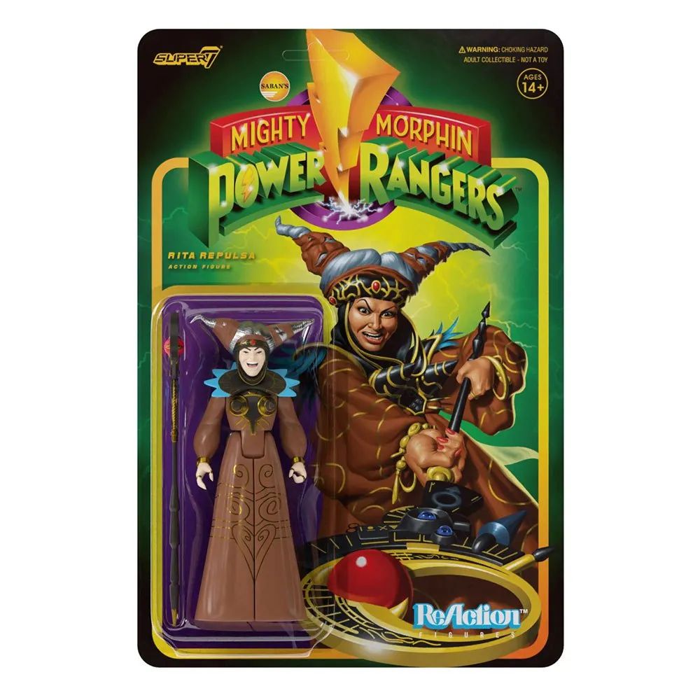 Super 7 Mighty Morphin Power Rangers Rita Repulsa Figure Reaction| Techinn