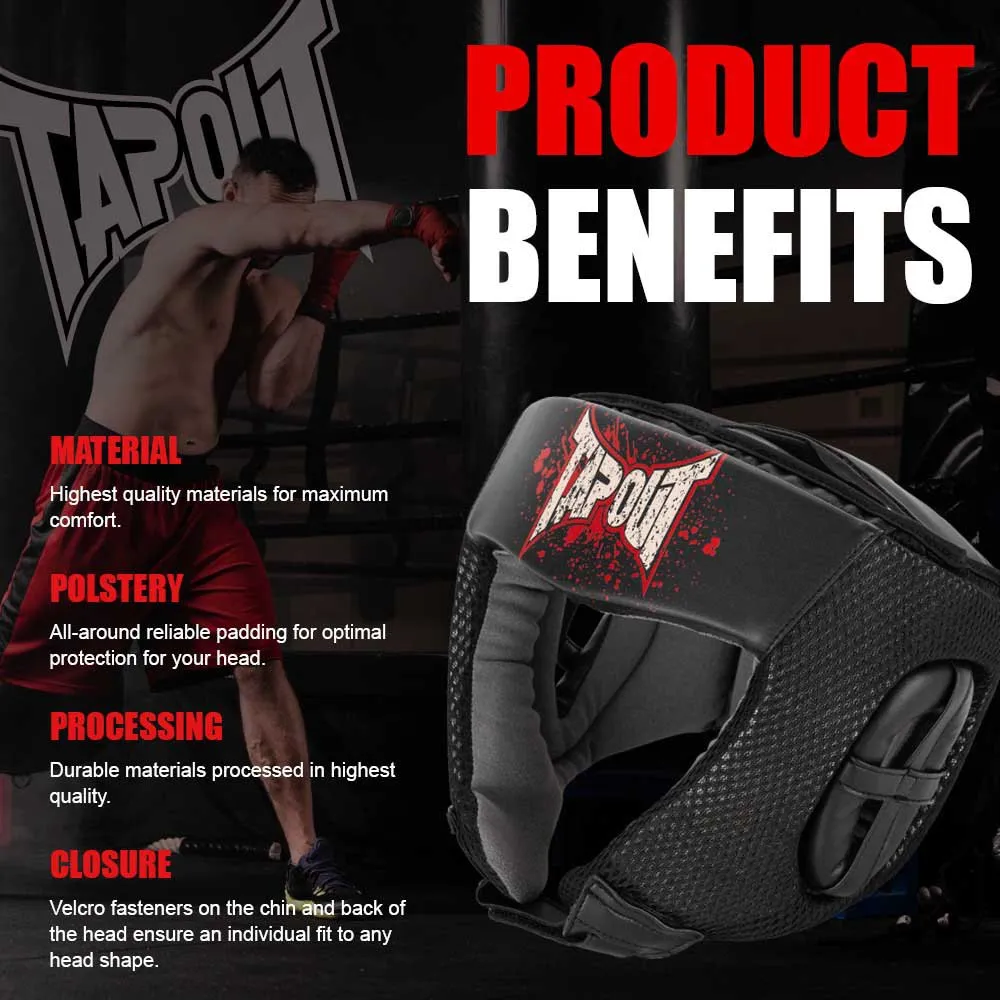 Tapout Casco Protector Hockney Negro | Traininn