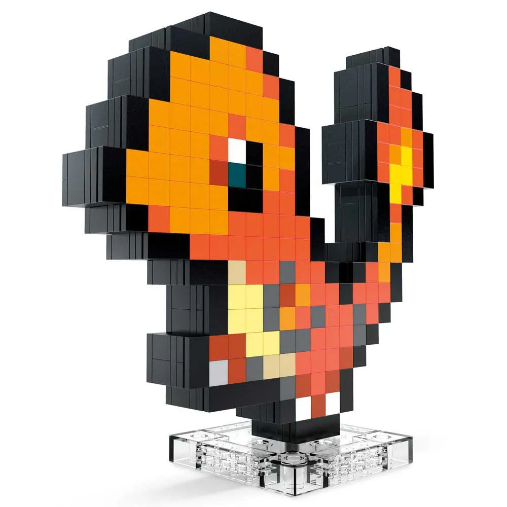 Mega Pokémon Pixel Art Charmander Construction Game | Kidinn