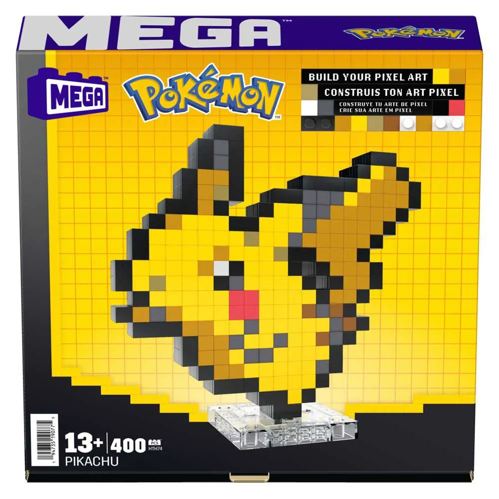 Mega Pokémon Pixel Art Pikachu Construction Game | Kidinn