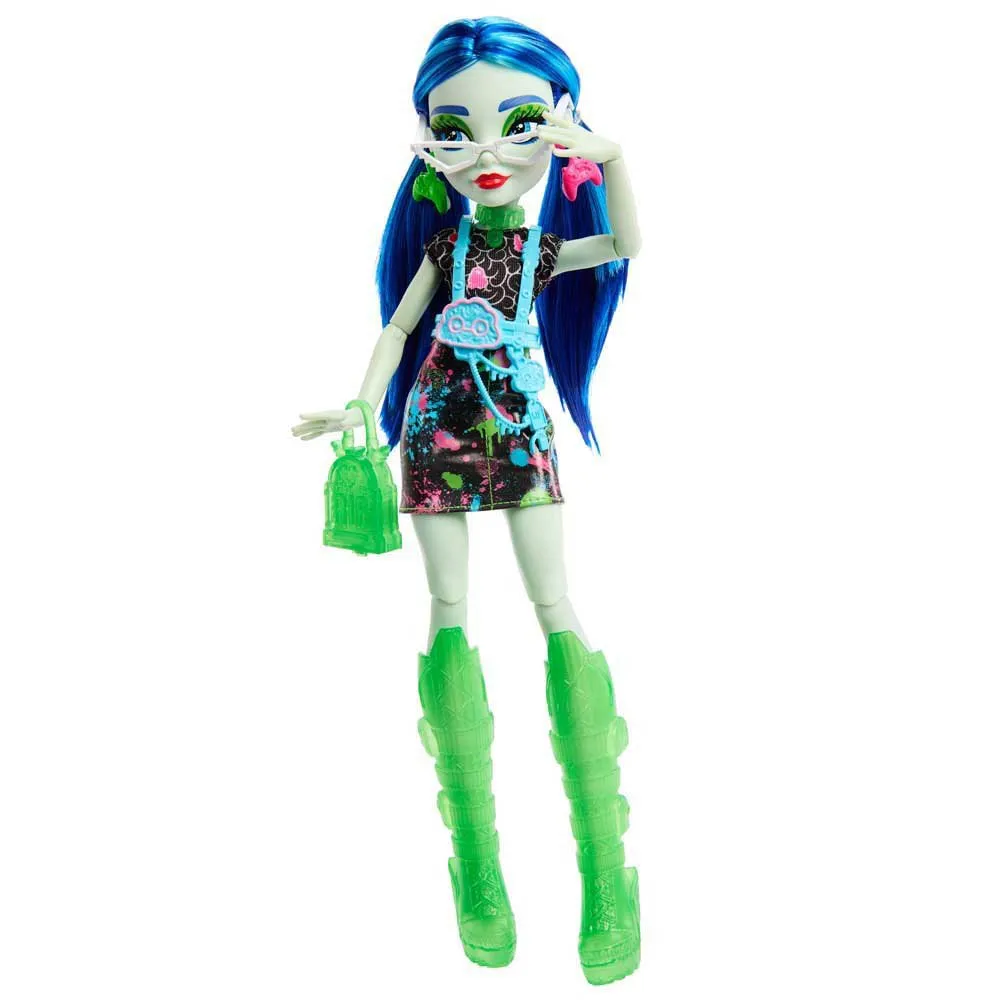 Monster high Skulltimate Secrets Neon Frights Ghoulia Doll Multicolor ...