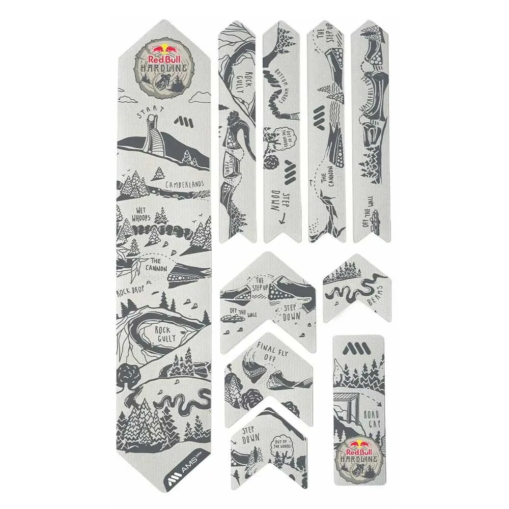 All mountain style Red Bull Hardline Frame Protection, Multicolor | Bikeinn
