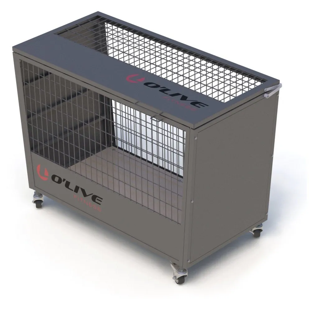 Olive Storage Cage Refurbished Grey | Traininn
