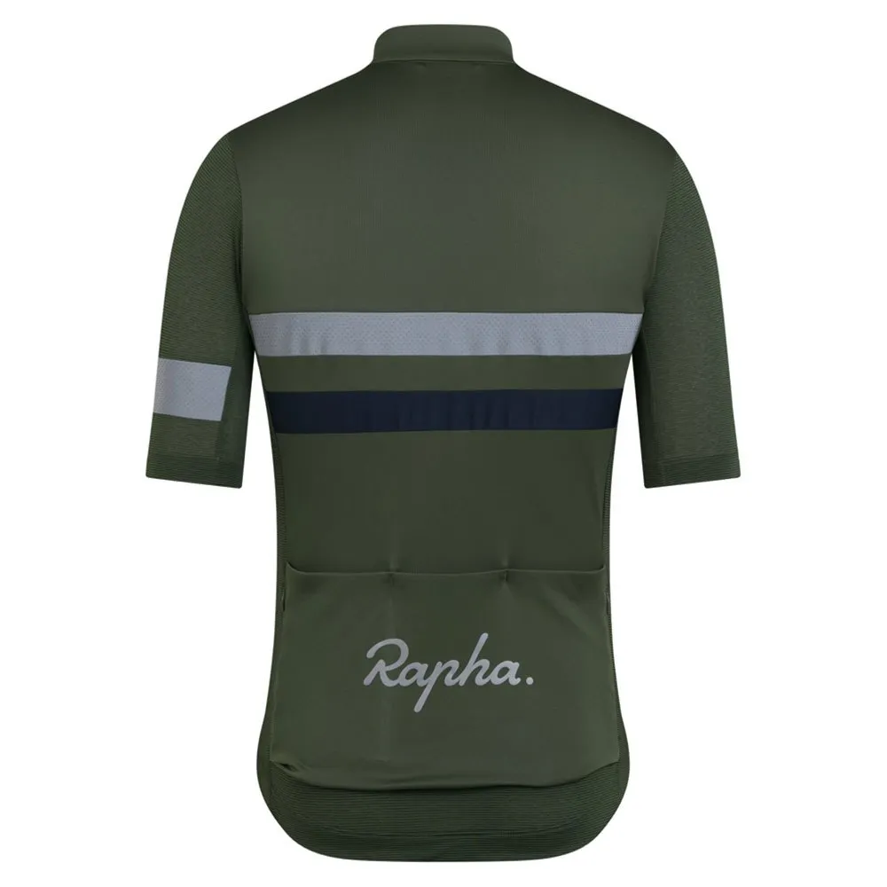 Rapha Brevet Lightweight Short Sleeve Jersey, Green | Bikeinn