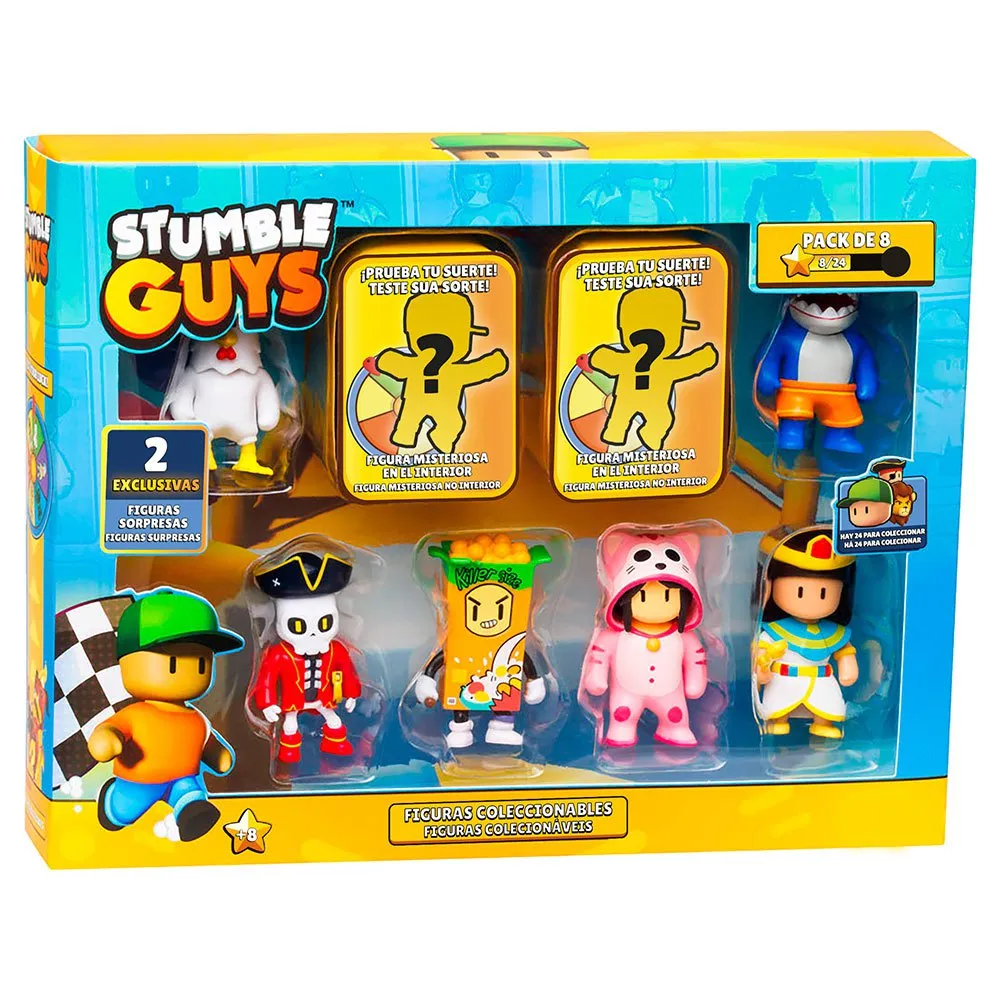 Stumble guys Pack Of Figure 8 units Clear | Kidinn